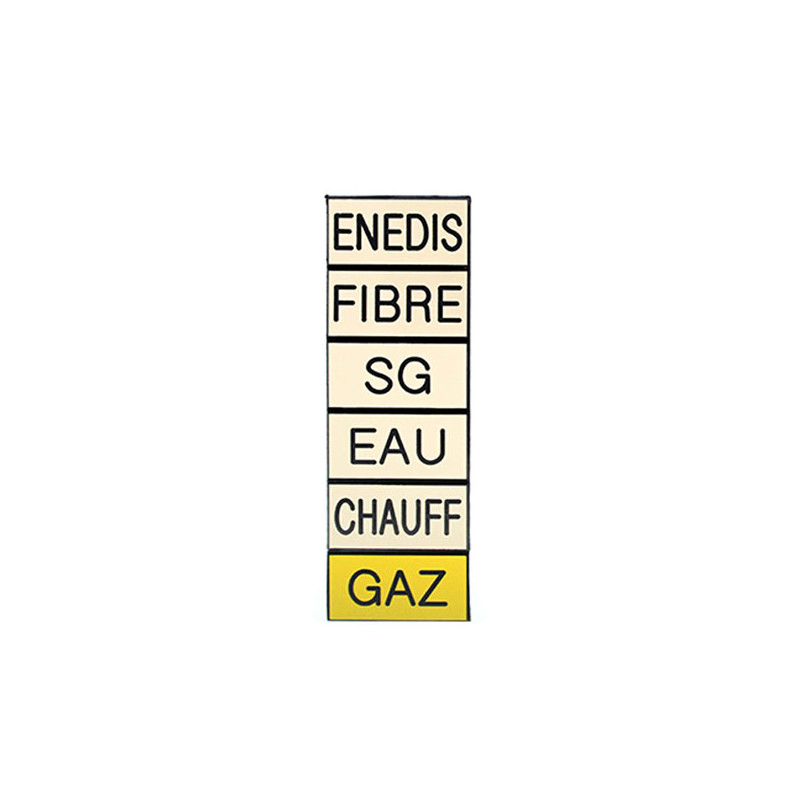 Lot de 6 étiquettes gaine technique sécables | Aluplex