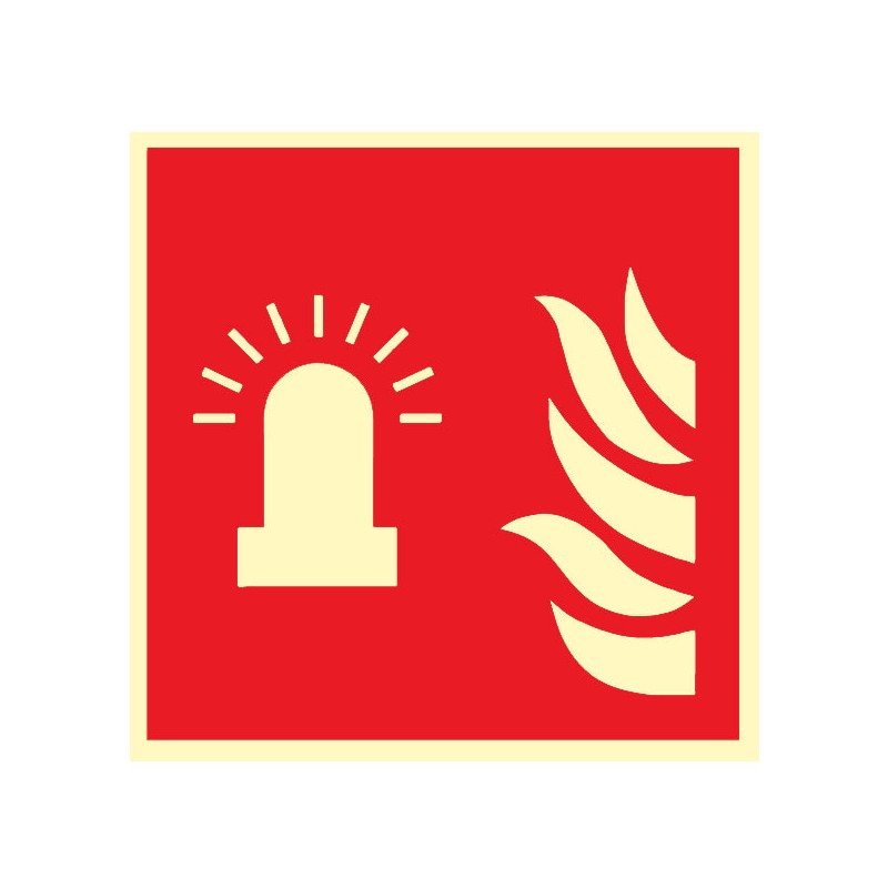 Pictogramme incendie Feu clignotant F018 - Photoluminescent iso 7010 ...