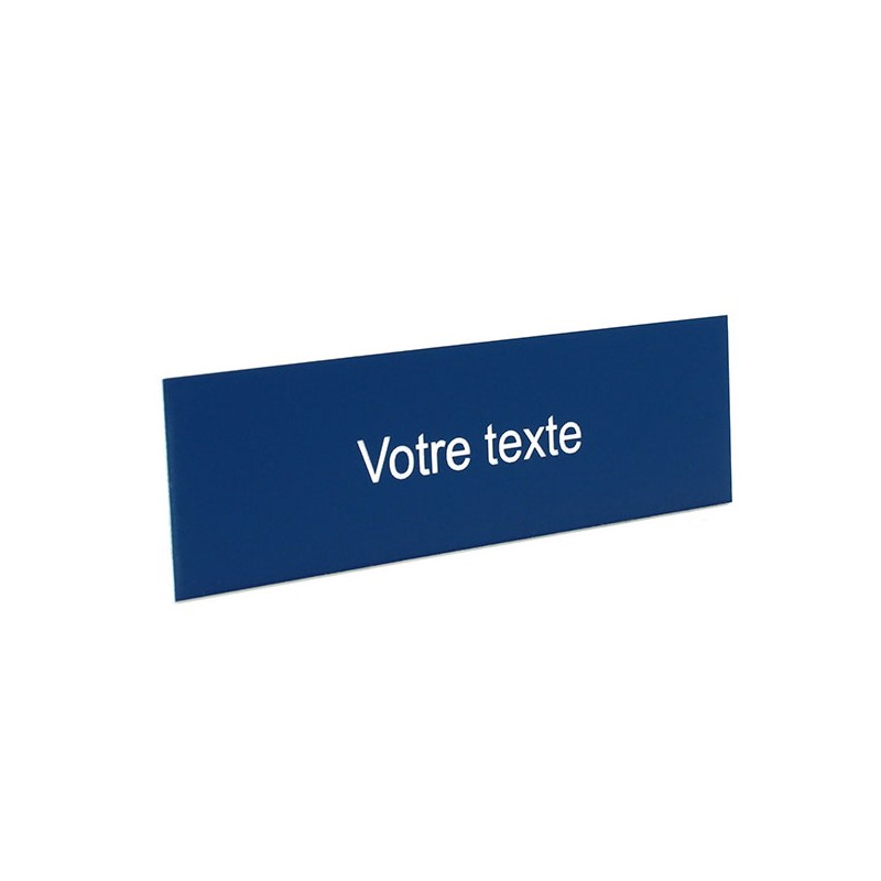 Étiquette gravée laser sur mesure 1 ligne | Aluplex