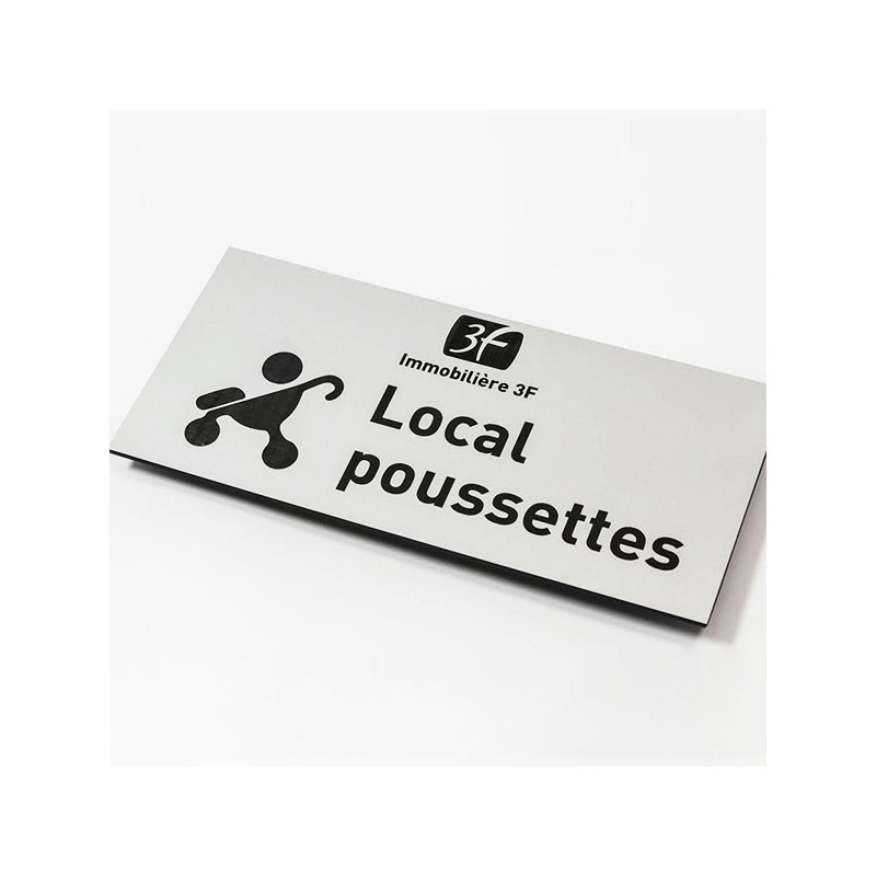 Étiquette gravée laser sur mesure 1 ligne | Aluplex
